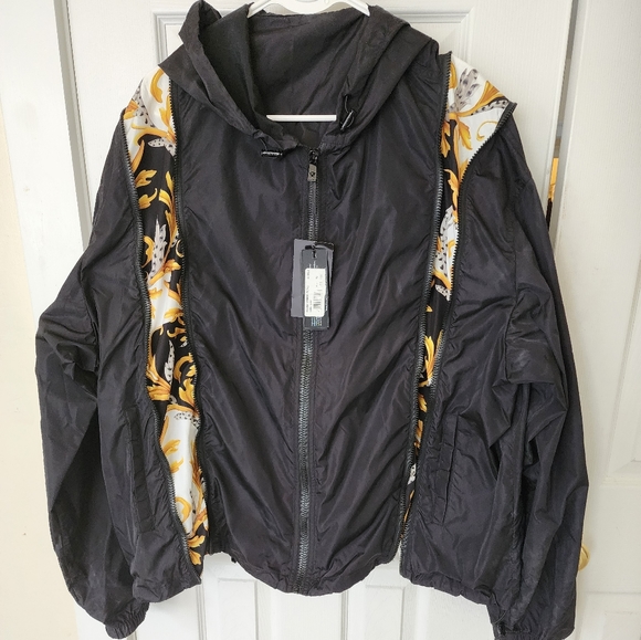 Versace | Jackets & Coats | Versace Windbreaker Baroque Jacket | Poshmark